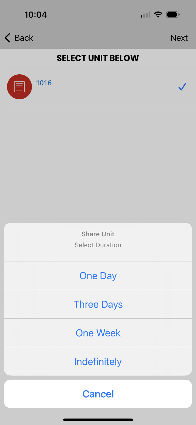 Using the Tenant's Mobile App