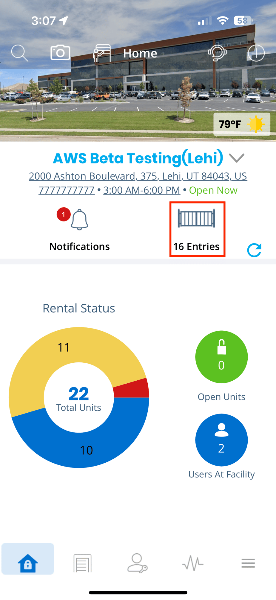 Explaining how to Remote/Hold Open from the Mobile App