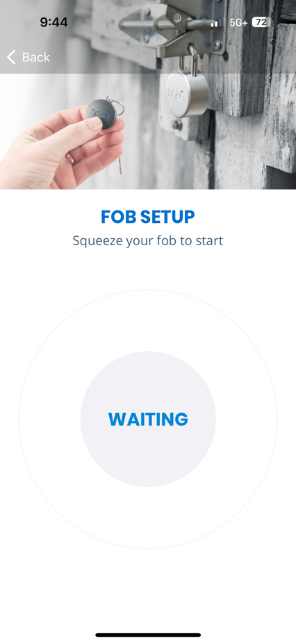 Assigning a Fob to a Tenant Without a Smartphone