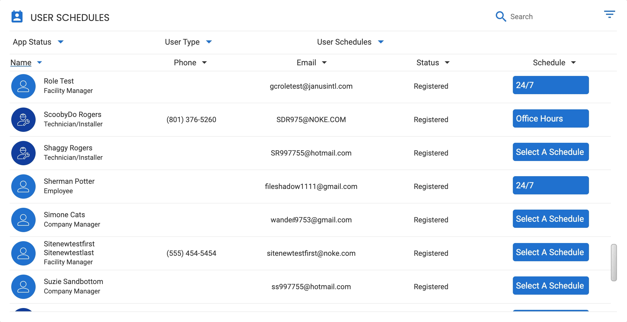 How to Assign Users to Schedules in the Web Portal