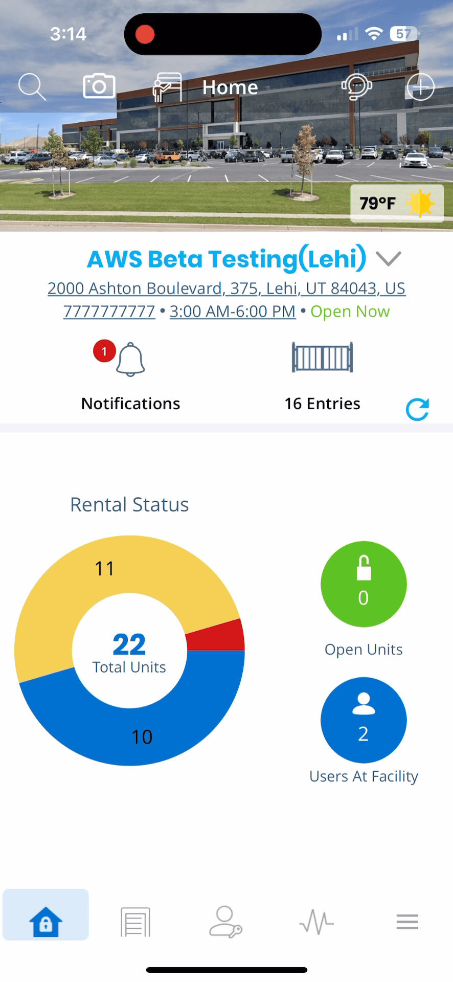 Explaining how to Remote/Hold Open from the Mobile App