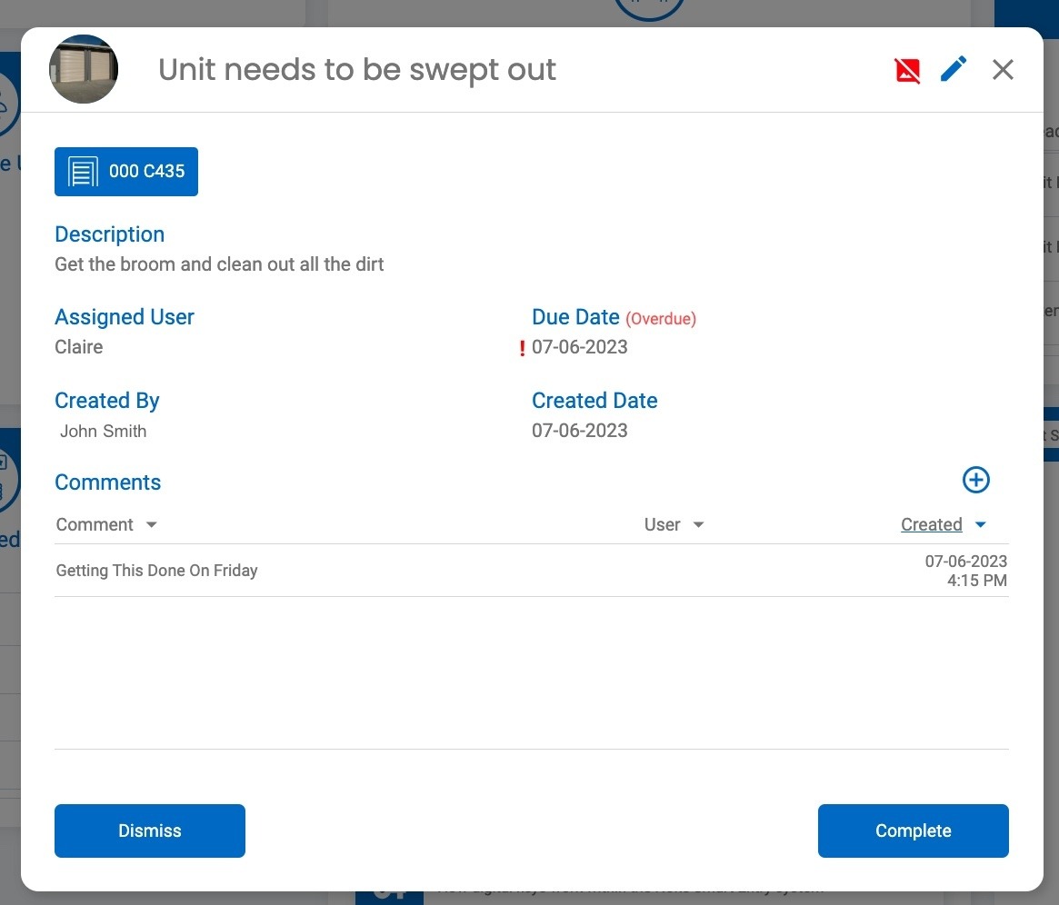 Reviewing the Unit Tasks Widget