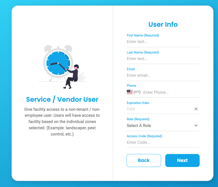 Creating a Vendor User with No Expiration